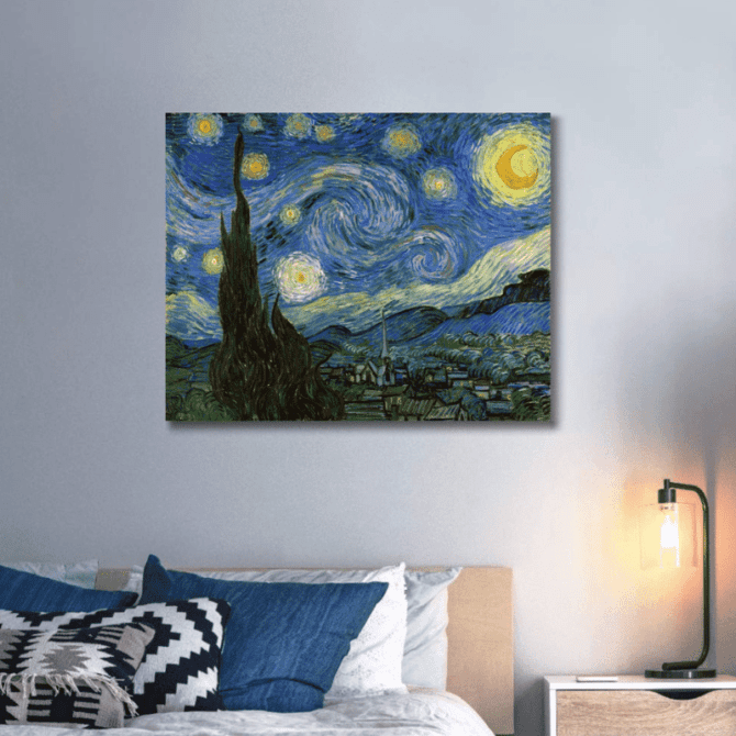 Reproduction de Nuit étoilée de Vincent van Gogh – YALLAA
